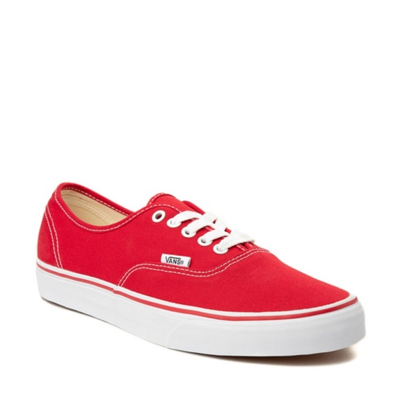 Vans | Shoes | Vans Red Authentics | Poshmark